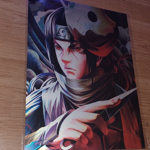 Art | Sasuke Naruto 3d Holographic Lenticular Anime Poster | Poshmark